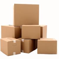 China Portable Plain Brown Corrugated Gift Box Lightweight For Shipping for sale