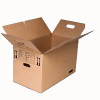 China Portable Plain Brown Corrugated Gift Box Lightweight For Shipping for sale