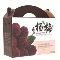 China Dustproof Fruit Corrugated Paper Box With Handle Recycled Durable for sale