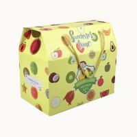 China Collapsible Fruit Corrugated Cardboard Box With Handle Portable for sale