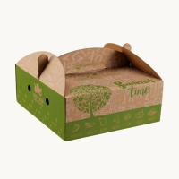China Collapsible Fruit Corrugated Cardboard Box With Handle Portable for sale