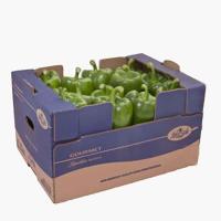 China Collapsible Fruit Corrugated Cardboard Box With Handle Portable for sale