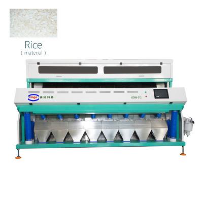 China SGS 12 Chutes LED 5400 Pixels Rice Color Sorter Economic by Chromatic Aberration for sale