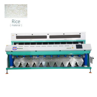 China Uniform Distribution Rice Color Sorter 500KGS Capacity for sale