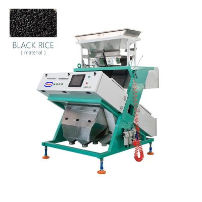 China CCD Black  128 Channel Rice Coloe Sorter with narrow chute channel for sale