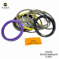 China EX200-2 Bucket Cylinder Seal Kit 0.3KG Excavator Hydraulic Oil Seal Repair Kit for Hitachi EX200 Bucket Seal Kit No reviews yet for sale