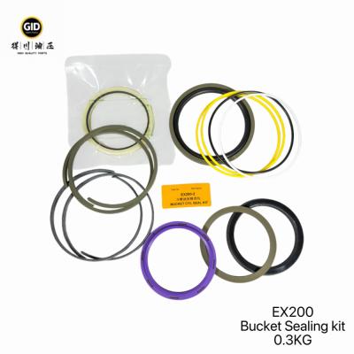 China EX200-2 Bucket Cylinder Seal Kit 0.3KG Excavator Hydraulic Oil Seal Repair Kit for Hitachi EX200 Bucket Seal Kit No reviews yet for sale