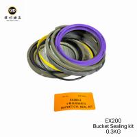 China EX200-2 Bucket Cylinder Seal Kit 0.3KG Excavator Hydraulic Oil Seal Repair Kit for Hitachi EX200 Bucket Seal Kit No reviews yet for sale
