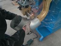 China 50KVA Seam Welding Equipment Duct Welding Machine Welding Angle 45 90 15 60 for sale