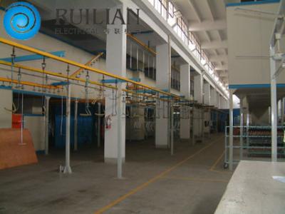 China Suspension Conveying Spray Paint Production Line 120KW for Metal Parts Powder Coating for sale