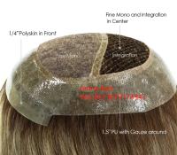 China European Hair Topper for Women Hair Loss Natural Color 8x8 Inch Base for sale