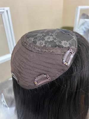 China European Human Hair Silk Topper Virgin Cuticle Hairpiece for Hair Loss 8 Colors for sale
