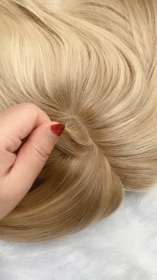 China European Human Hair Topper for Hair Loss 8x8 Inch Silk Base Natural Hairline for sale