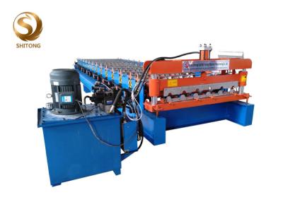 China 0.3-0.7mm Metal Roof Sheet Roll Forming Machine | 15-Step Forming | 5.5kW Motor | 1200mm Coil Width for sale