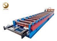 China IBR Roofing Sheet Wall Panel Roll Forming Machine with 15-Step Rollers and 5.5kW Motor for 0.3-0.8mm Steel for sale