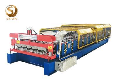 China Steel Roofing Sheet Roll Forming Machine with Protective Mesh Cover - 50-200mm Width, 5.5kW Motor for sale