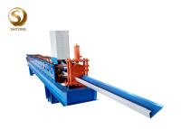 China Aluminum Roofing Ridge Cap Roll Forming Machine 300-500mm Width 5.5kW Motor For Metal Roofing Systems for sale