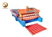 China Arch Glazed Roofing Tiles Making Machine 1250mm Width 16-Step Forming Rollers for Building Materials for sale