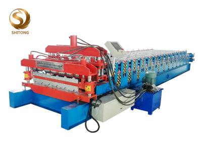 China Metal Double Layer Two Profile Roof Sheet Cold Roll Forming Machine | 1200mm Width, 0.3-0.8mm Thickness for sale