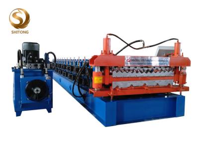 China Double Layer Metal Deck Roll Forming Machine with 5.5kW Hydraulic Motor for 1200mm Roof Sheets for sale