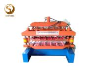 China Double Layer Colored Steel Roof Panel Cold Roll Forming Machine - 1200mm Width, 0.3-0.8mm Thickness for sale