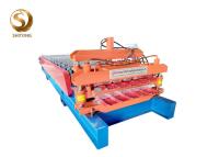 China Double Layer Colored Steel Roof Panel Cold Roll Forming Machine - 1200mm Width, 0.3-0.8mm Thickness for sale