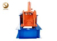 China Color Coated Steel Roofing Ridge Cap Roll Forming Machine 300-500mm Width 5.5kw Motor for sale