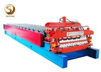 China Double Layer IBR Roofing Sheet Roll Forming Machine 1200mm Width 5.5kW Motor Hydraulic Cutting System for sale