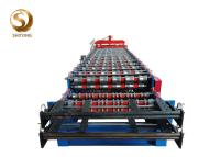 China Double Layer Metal Coil Roof Panel Roll Forming Machine 1200mm Width 5.5kW Motor for sale