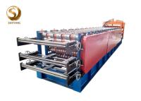 China Three Deck Glazed Tile Profile Forming Machine for Steel Roof Sheets - 1200mm Width, 0.3-0.8mm Thickness for sale