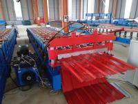China 1000 Model Aluminium Roof Sheet Panel Roll Forming Machine 1200mm Width 4kW Power PLC Control for sale