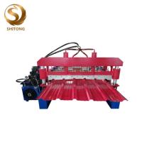 China 1000 Profile Aluminium Roofing Sheet Roll Forming Machine 1200mm Width 4kW Power for sale