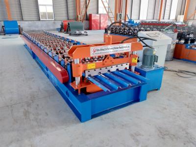 China 686 profile aluminium trapezoidal roof sheet panel making machine for sale