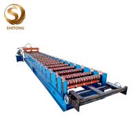China 686 model automatic iron sheet trapezoid roof plate cold roll forming machine for sale
