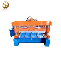 China automatic iron sheet trapezoid roof wall plate cold roll forming machine for sale