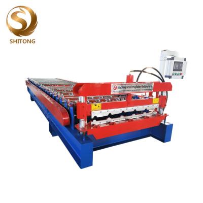 China High quality 1050 model single layer roofing sheet roll forming machine for sale