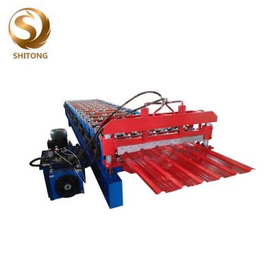 China high quality and frequency automatic roof color steel sheet metal roll forming machine for sale