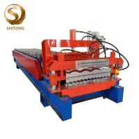 China Double Layer Corrugated Steel Roll Forming Machine 0.2-0.8mm Thickness 20-25m/min Production for sale