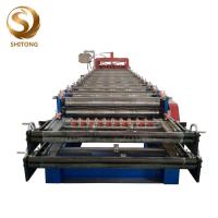 China Double Layer Corrugated Steel Roll Forming Machine 0.2-0.8mm Thickness 20-25m/min Production for sale