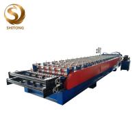 China two different profile roofing panel double metal sheet combine forming machine for sale