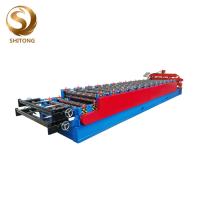 China double layer steel roofing panel glazed tile press roll forming machine for sale