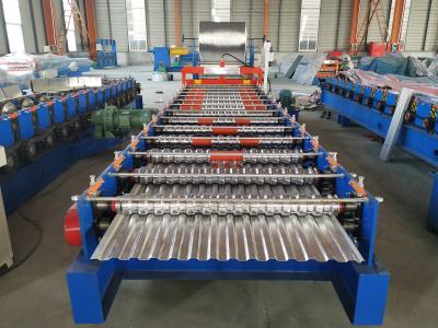 China trapezoid steel roofing sheet roll forming machine with laminating for sale
