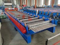 China trapezoid steel roofing sheet roll forming machine with laminating for sale