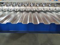 China trapezoid steel roofing sheet roll forming machine with laminating for sale