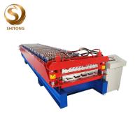 China top quality metal trapezoidal roof tile and glazed tile double deck roll forming machine for sale
