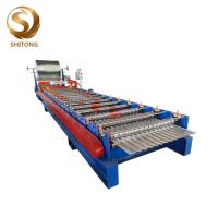 China 1079 model zinc plating colored steel profile sheet roll forming machine for sale