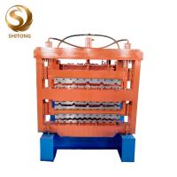 China Three Layer IBR Corrugated Aluminum Roofing Sheet Forming Machine 0.2-0.8mm Thickness 20-25m/min Production for sale
