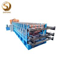 China Three Layer IBR Corrugated Aluminum Roofing Sheet Forming Machine 0.2-0.8mm Thickness 20-25m/min Production for sale