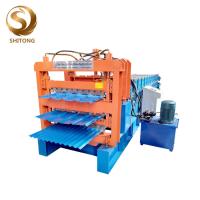 China Three Layer IBR Corrugated Aluminum Roofing Sheet Forming Machine 0.2-0.8mm Thickness 20-25m/min Production for sale