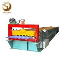 China Automatic Corrugated Iron Roofing Sheet Making Machine 0.3-1.0mm Thickness 8-12 m/min Speed for sale